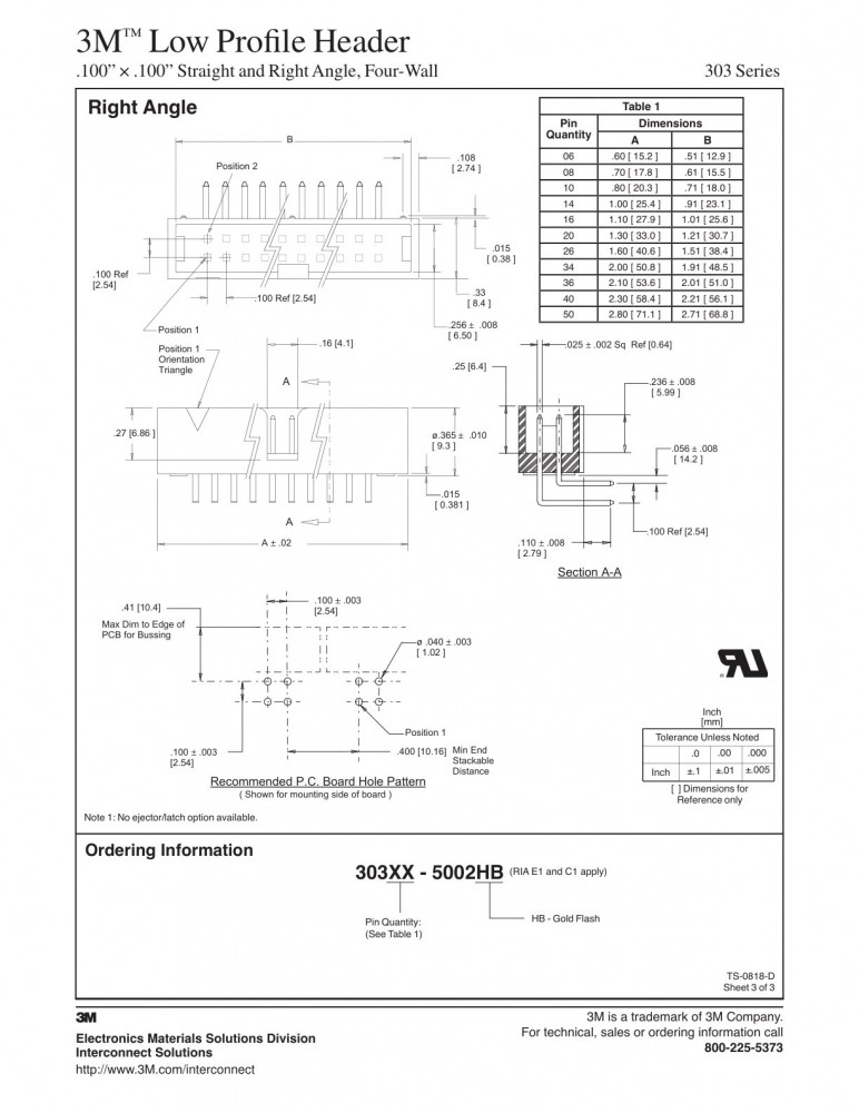 3M 30310-6002HB datasheet page 3