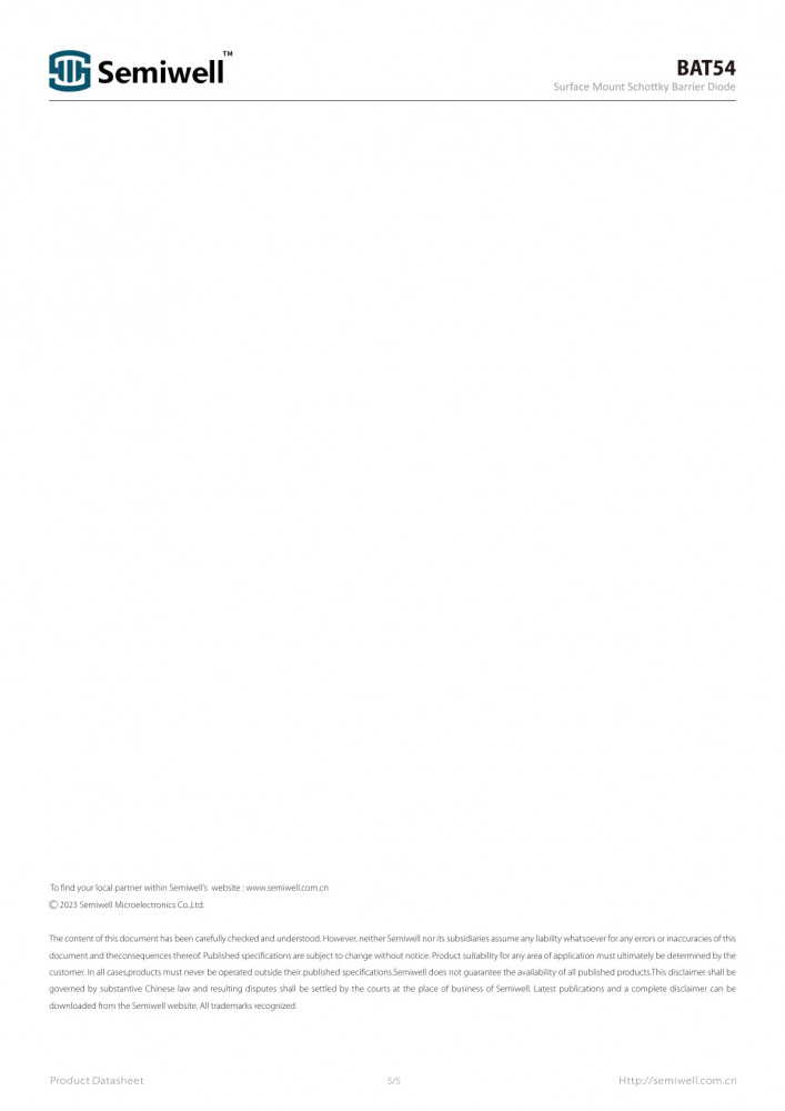 BAT54 datasheet page 5
