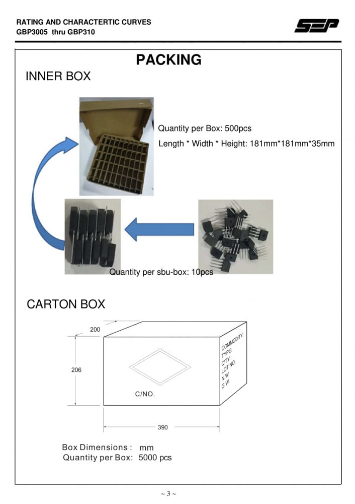 SEP KBP307 datasheet page 3