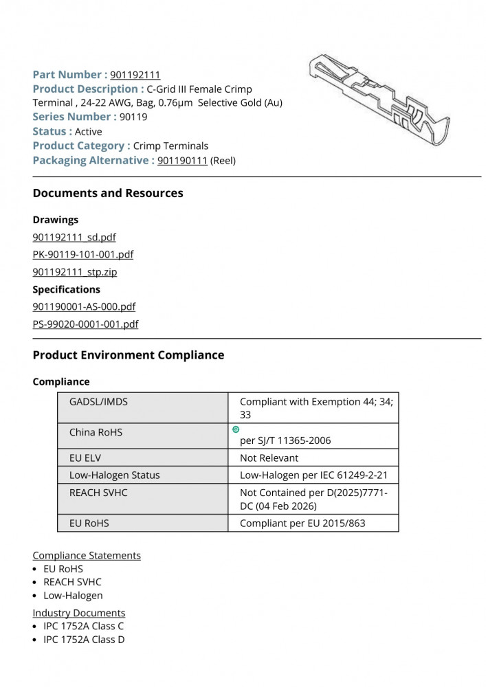 901192111 technical document preview, page 1