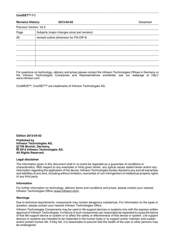 ICE3B2065P datasheet page 2