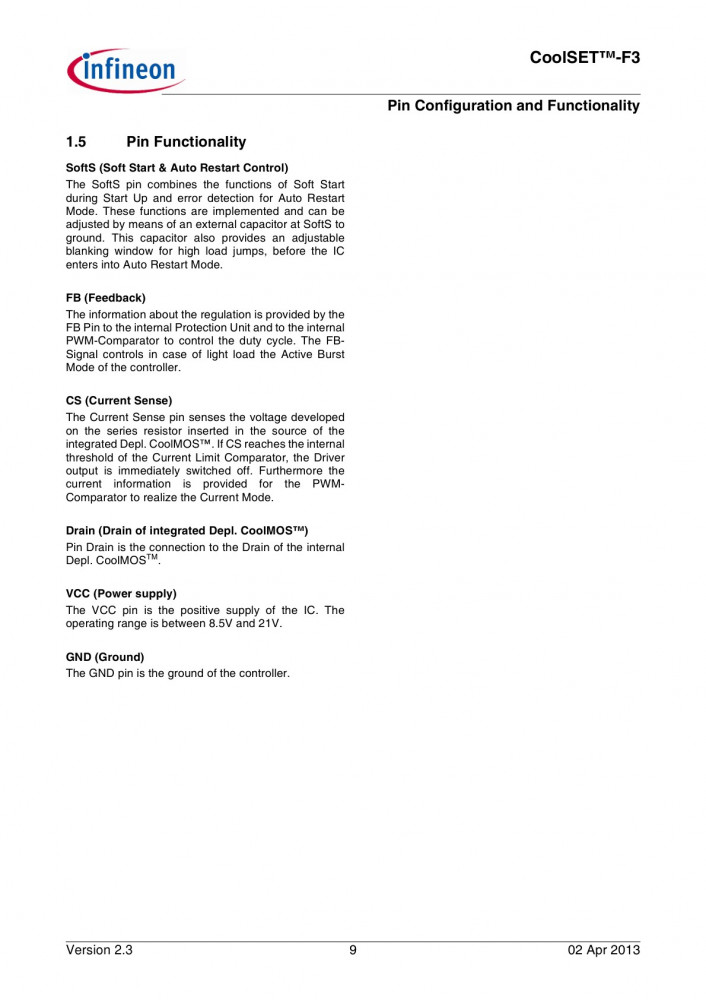 ICE3B2065P datasheet page 9