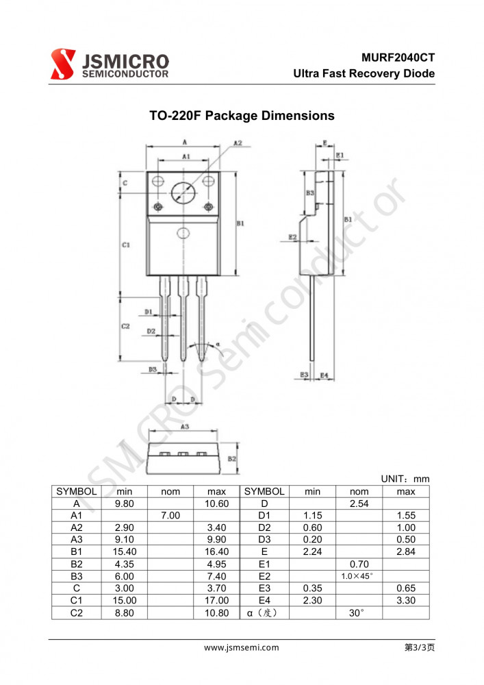MURF2040CT datasheet page 3