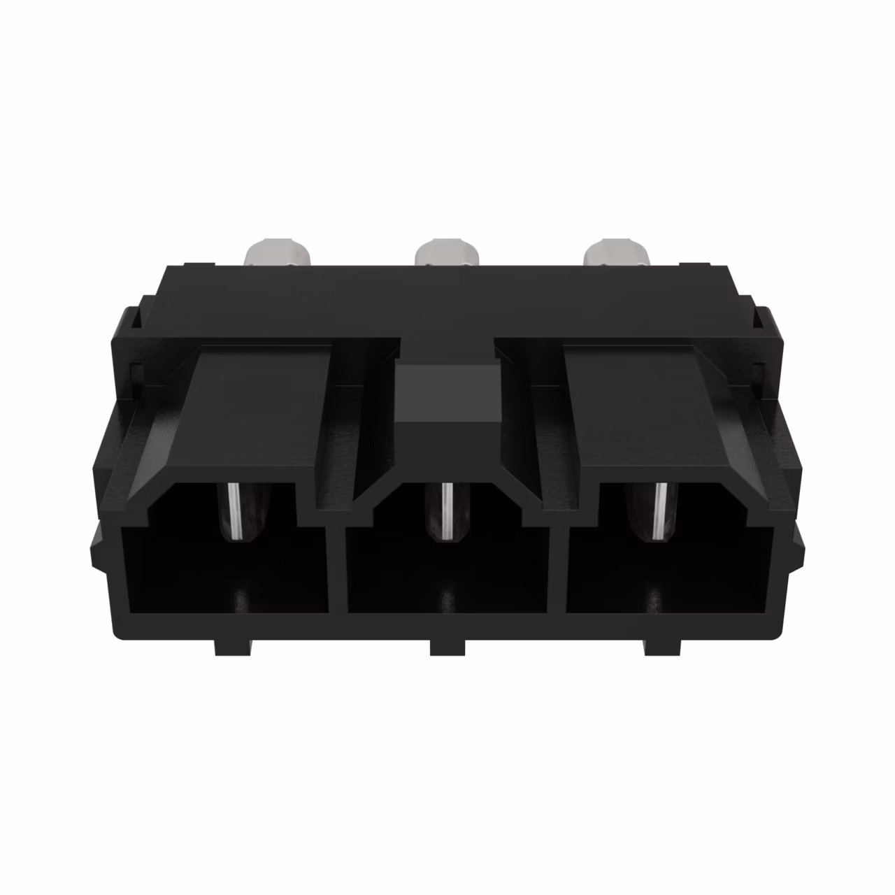 Mini-Fit Sr. Right-Angle Header, 10.00mm Pitch, Single Row, 3 Circuits, 3.50mm Tail Length, for 1.57mm PCB, Silver (Ag) Plating, without Clip for sale