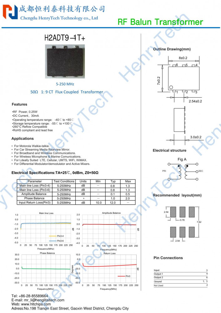 H2ADT9-1T+ technical document page