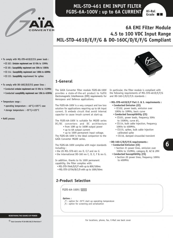 FGDS-6A-100V datasheet page 1