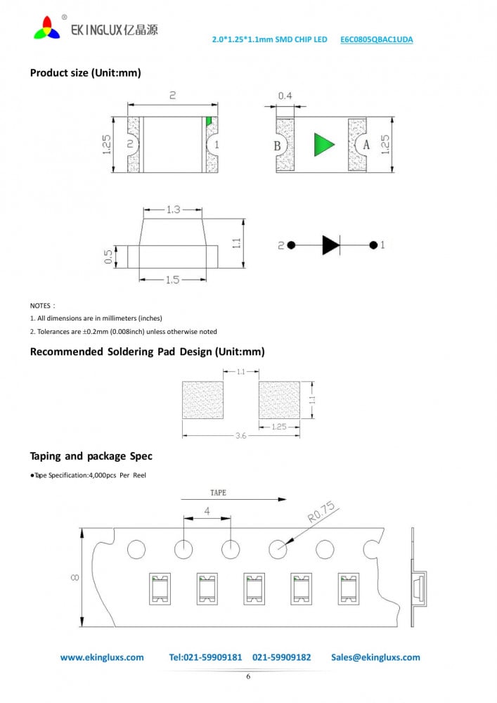 E6C0805QBAC1UDA datasheet page 6