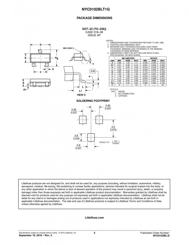 NYC0102BLT1G datasheet page 5