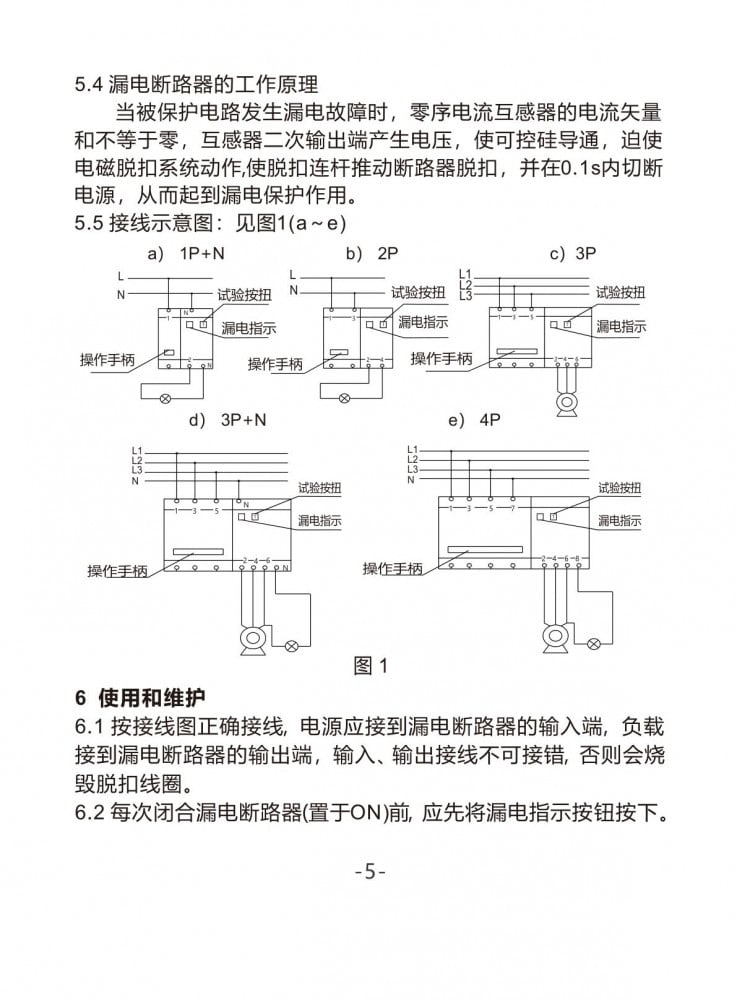 RDB5LE instruction manual page 6