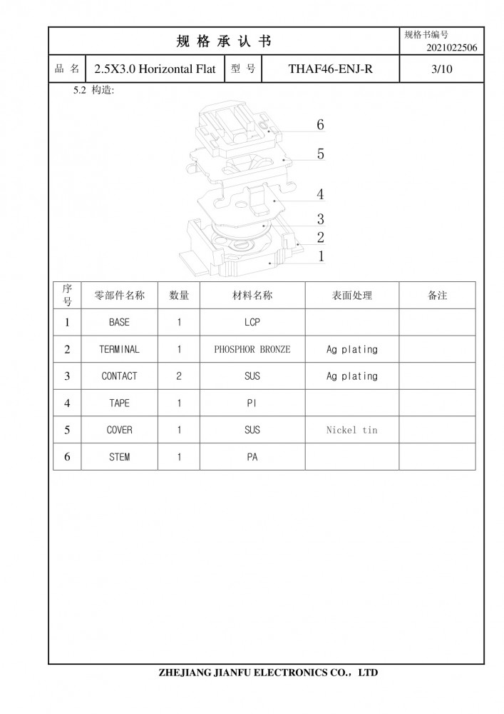 THAF46-ENJ-R specification page 4