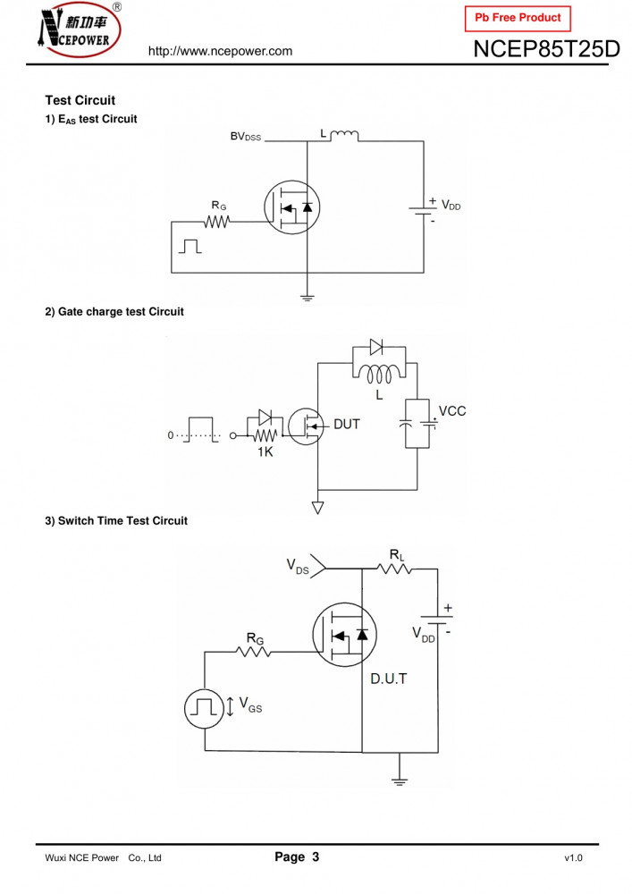 NCEP85T25D datasheet page 3
