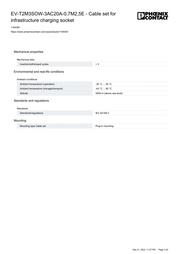 Phoenix Contact 1164361 technical document page 3