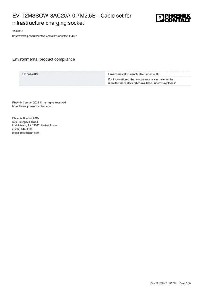 Phoenix Contact 1164361 technical document page 5