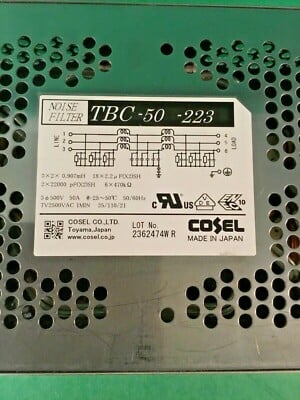 Cosel TBC-50-223 Power Line Filter Module for sale