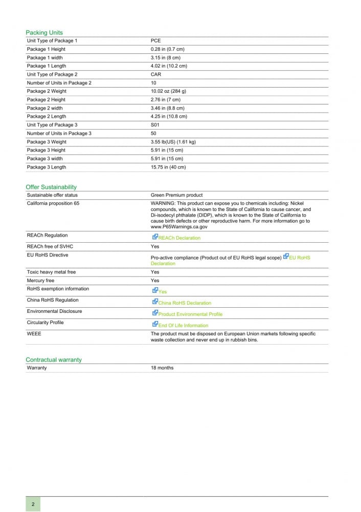 RSLZRA3 product documentation page 2