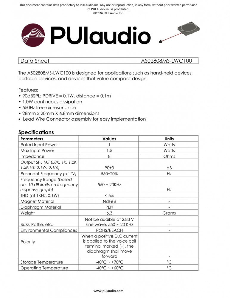 AS02808MS-LWC100 datasheet page 1
