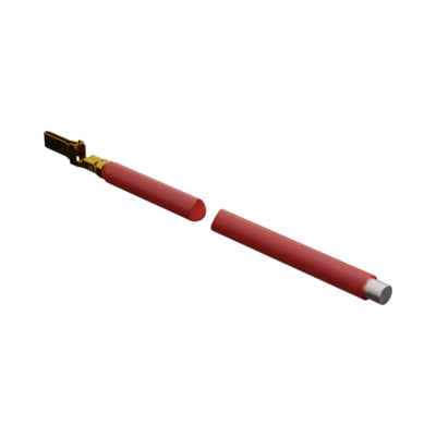 Pre-Crimped Lead Mini-Fit Sr. Male-to-Pigtail, Gold (Au) Plating, 225.00mm Length, 8 AWG, Red for sale