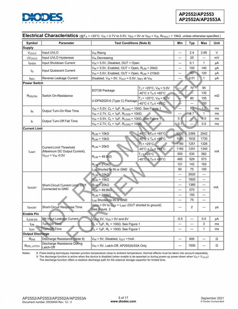 AP2553FDC-7 datasheet page 5