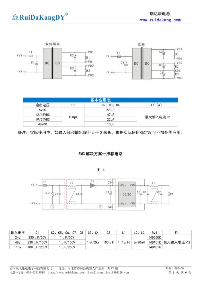 BDF150-24S24 technical document page 5