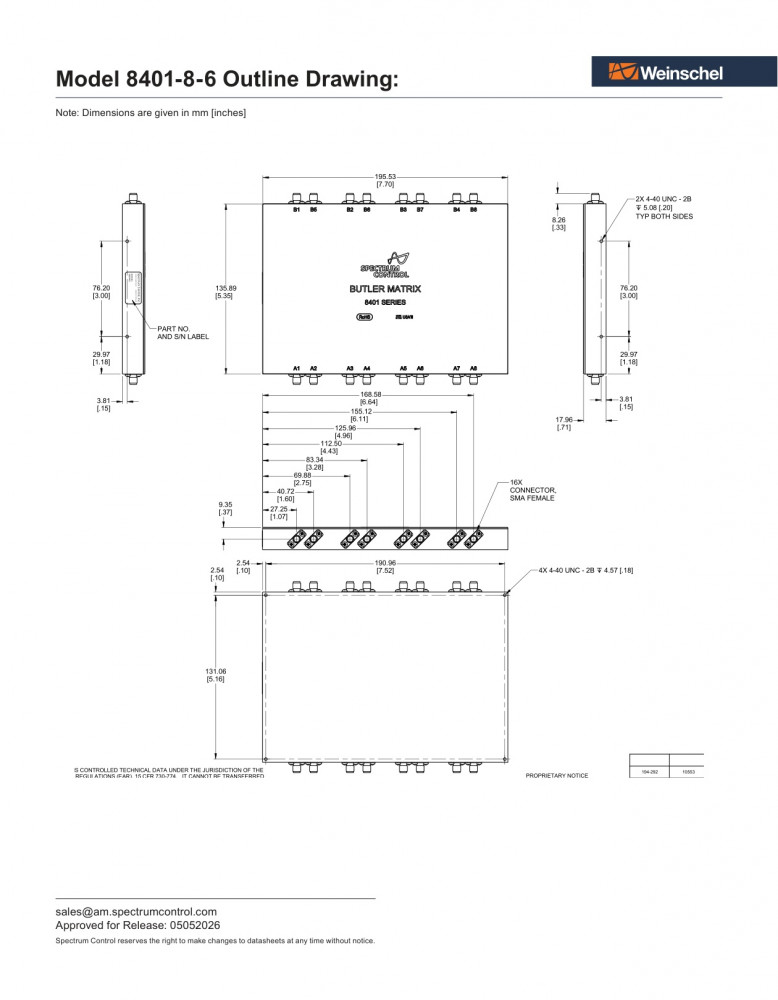 8401 Series documentation page 7