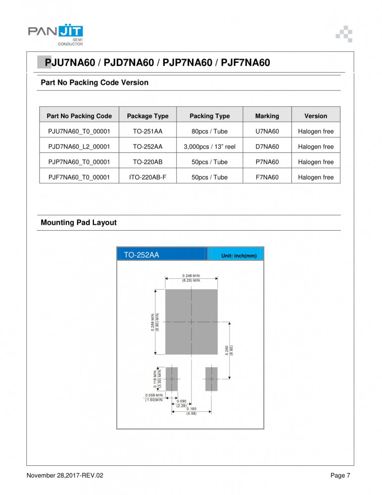 PJD7NA60 datasheet page 7