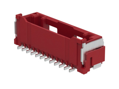 1.50mm Pitch, CLIK-Mate PCB Receptacle, Single Row, Surface Mount, Vertical, Tin Plating, Positive Lock, with Pick-and-Place Polyimide Tape, 2 Circuits, Blue