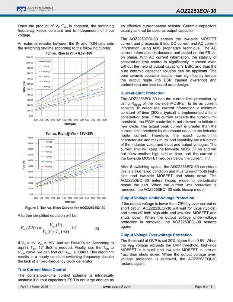AOZ2253EQI-30 datasheet page 9