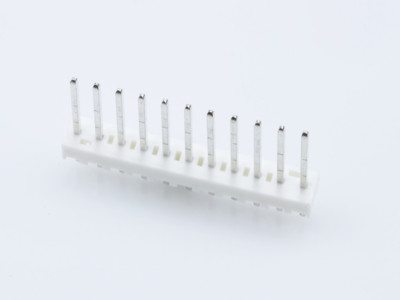 KK 396 Header, Vertical, Friction Lock with Press-fit Plastic Peg PCB, 8  Circuits, Tin (Sn) Plating