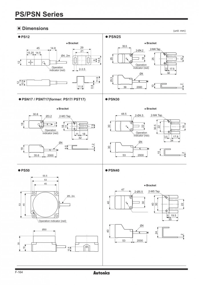 Autonics PSN series document page 4