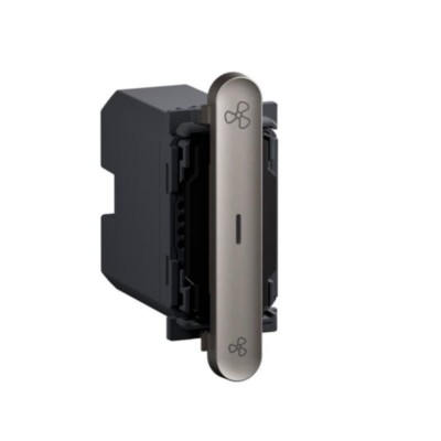 Arteor Advance - Smart In-Wall Wireless Fan Switch Battery Powered Matt Titanium - Zigbee connected, app programmable, voice control for sale
