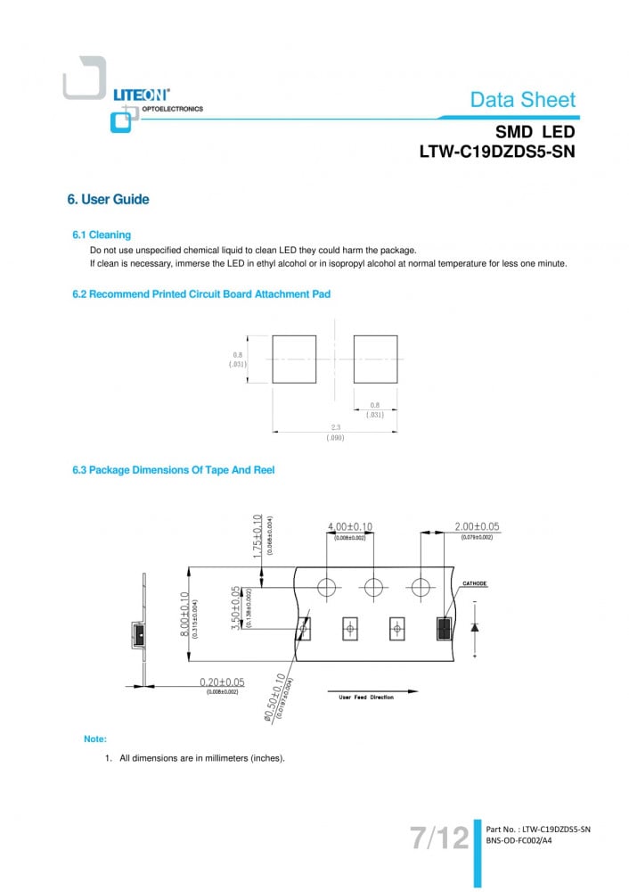LTW-C19DZDS5-SN datasheet page 8
