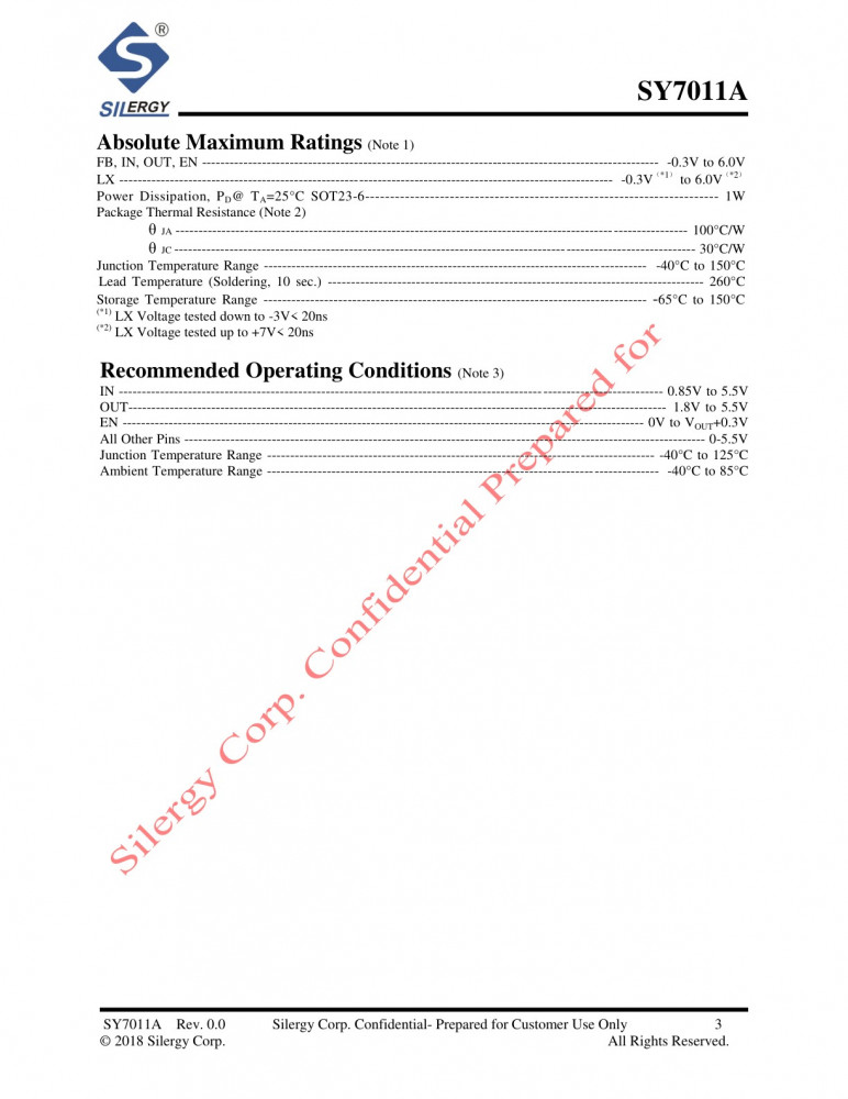 SY7011AABC datasheet page 3