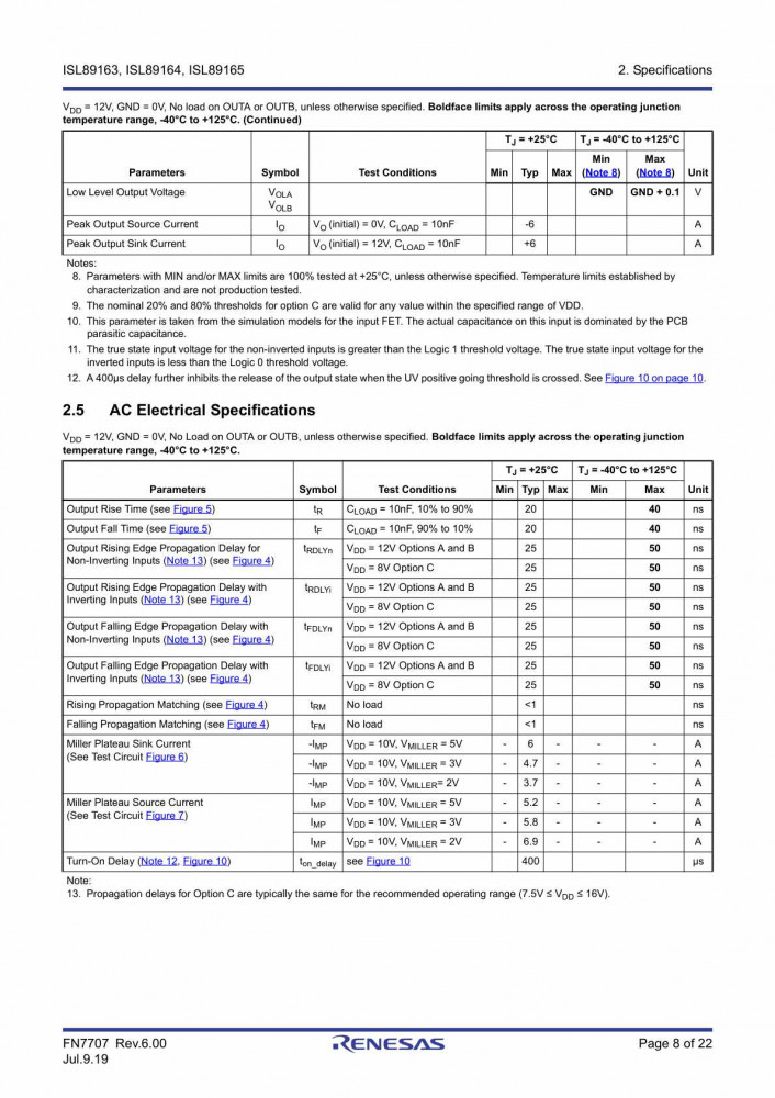 ISL89165FBEBZ-T datasheet page 8
