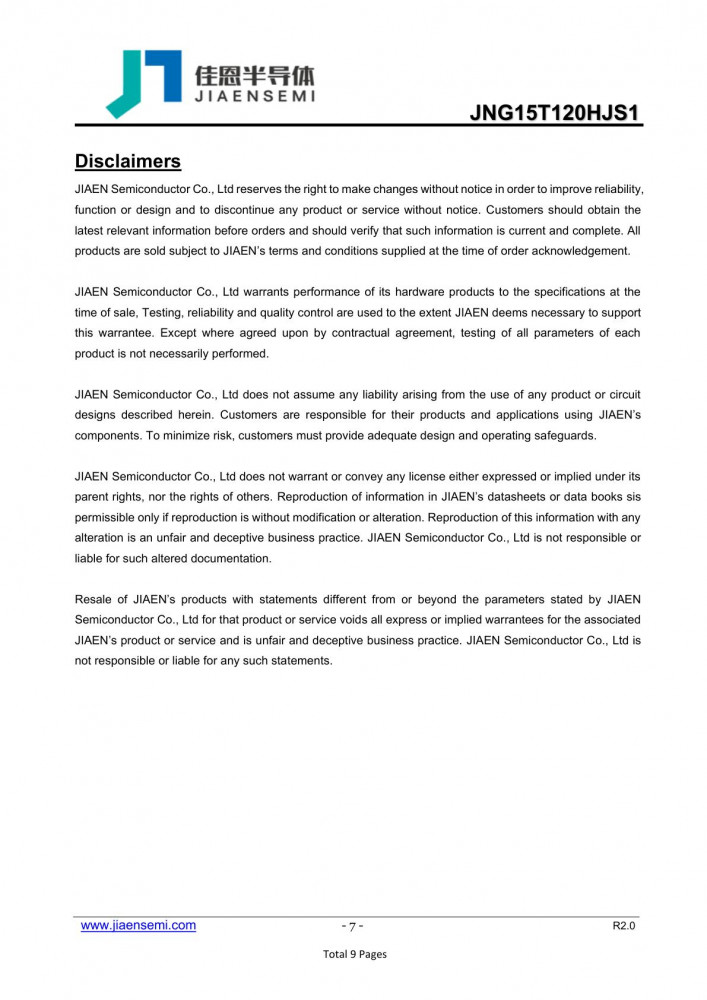 JNG15T120HJS1 datasheet page 7