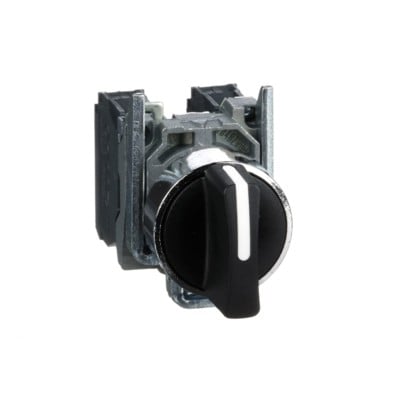 Schneider XB4BD25 Selector Switch – 2-Position Maintained Contact Block