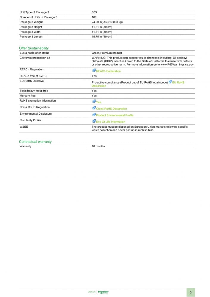 XB4BD33 technical document page 3
