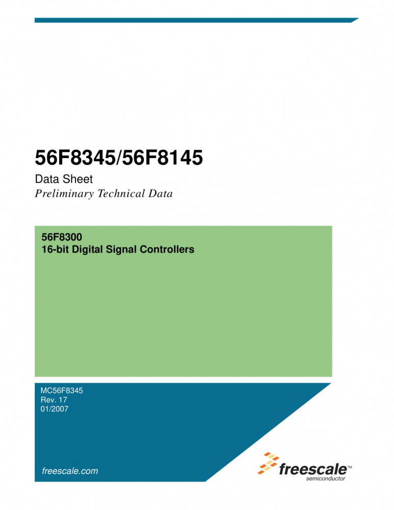 MC56F8145 data sheet page 1