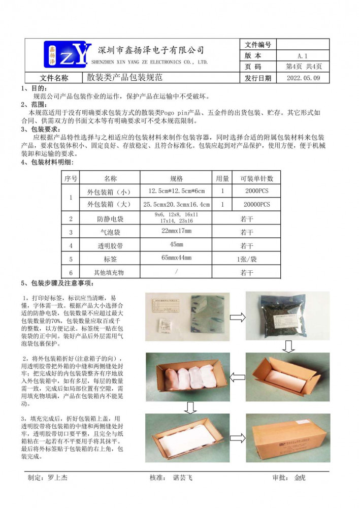 YZF0006-15070-02037-02 product specification page 4