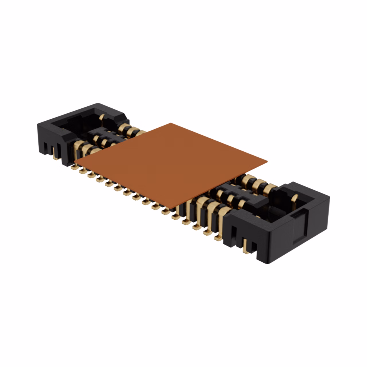 SlimStack Board-to-Board Receptacle, 0.40mm Pitch, Surface Mount, Dual Row, Vertical, 1.00mm Stacking Height, with Solder Tabs, with Vacuum Tape, 32 Circuits for sale
