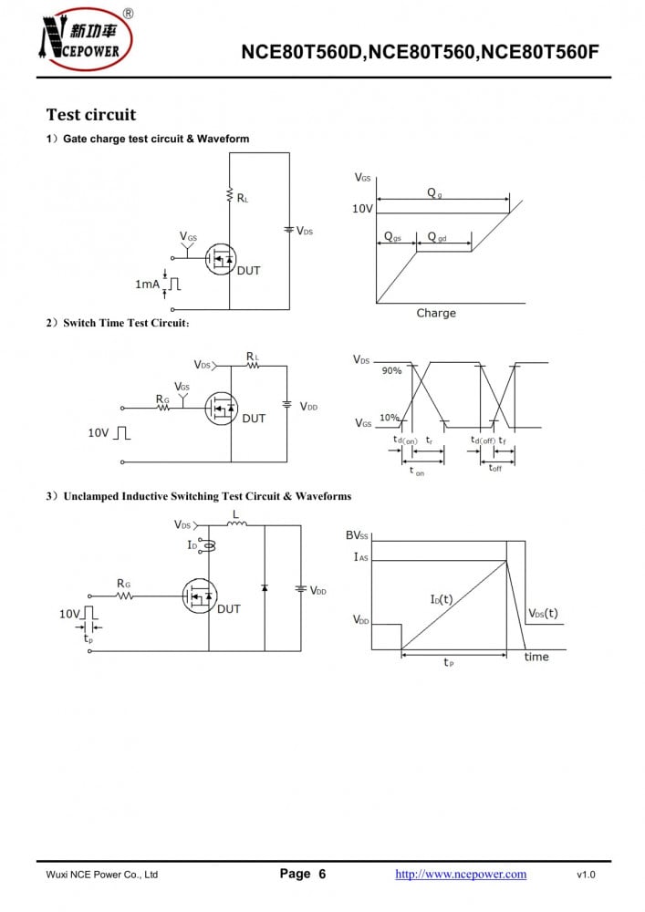 NCE80T560F datasheet page 6