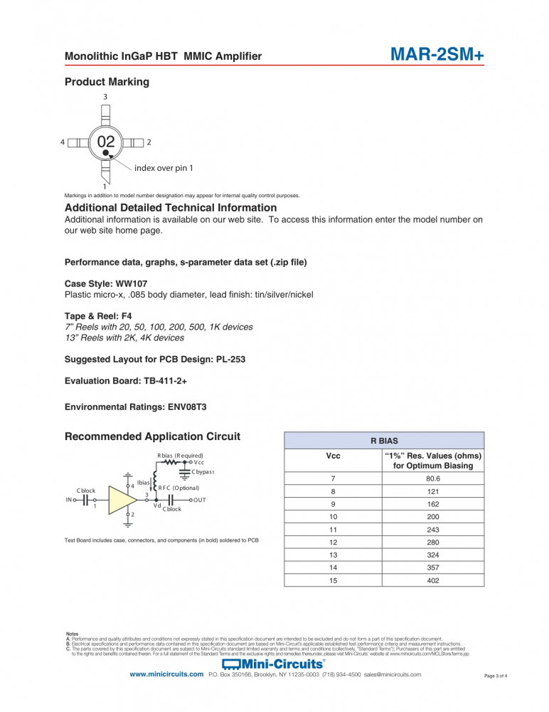 MAR-2SM+ datasheet page 3