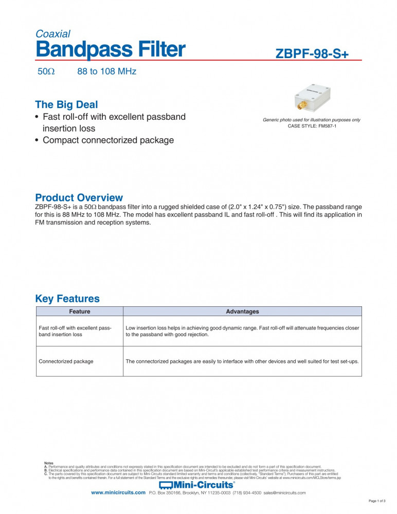 ZBPF-98-S+ technical document, page image 1