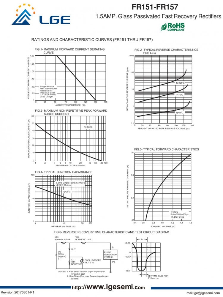 LGE FR157 datasheet page 2