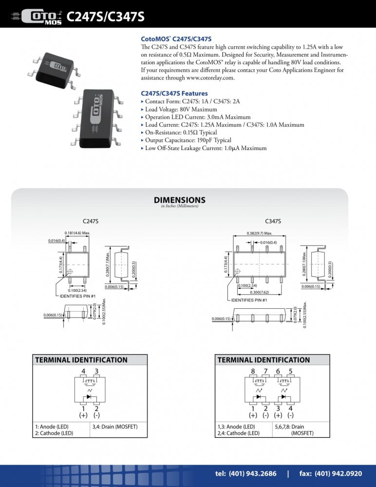 C347STR technical document page 1