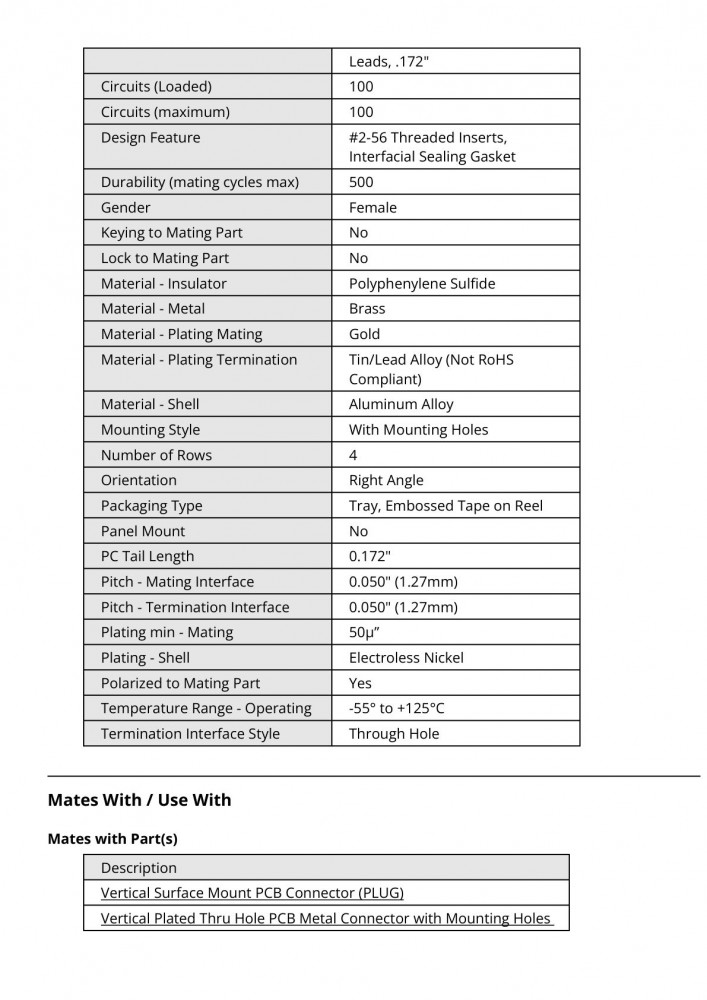 Technical document page 2 for MK-4S2-100-455-000S-0B7