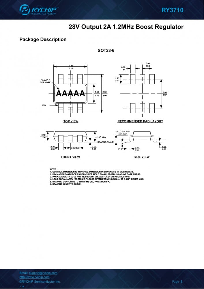 RY3710 datasheet page 8