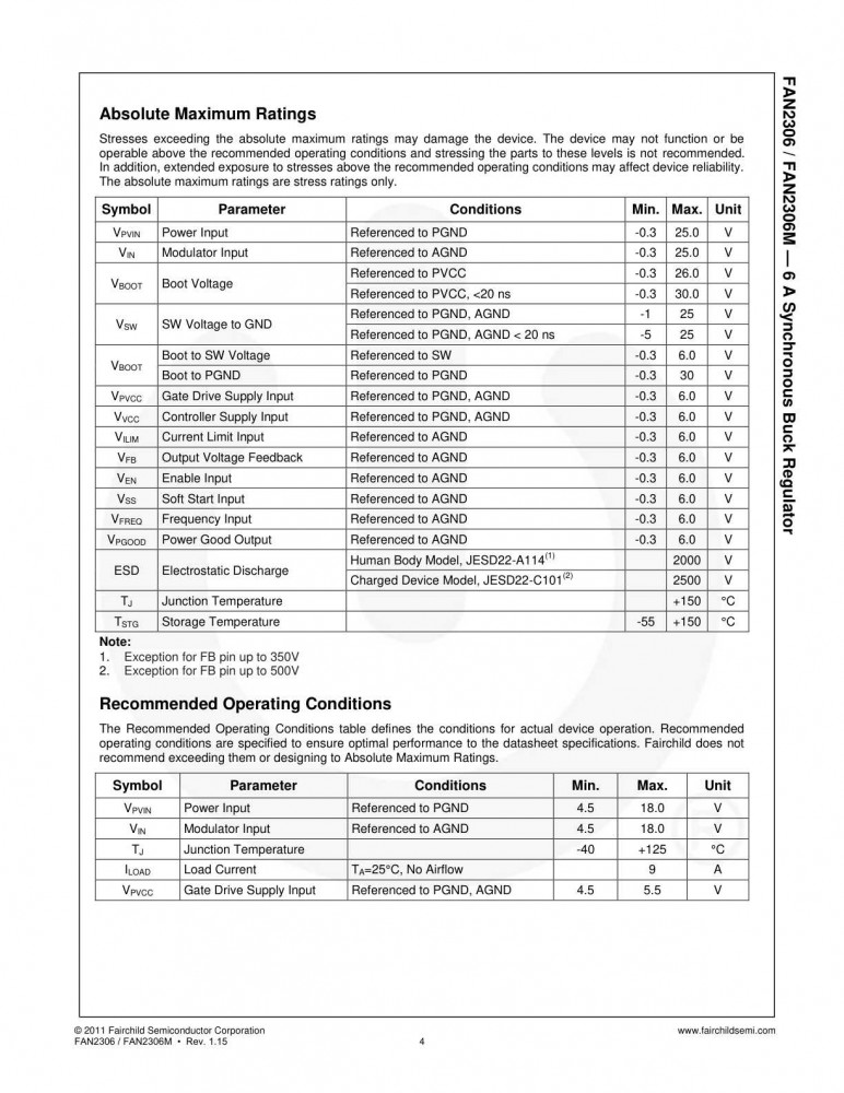 FAN2306M datasheet page 5