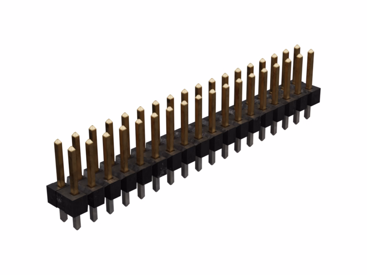 C-Grid Header, 2.54mm Pitch, Through Hole, Dual Row, Vertical, 36 Circuits, 0.38µm Gold (Au) Plating, Tray Packaging, Lead-Free for sale