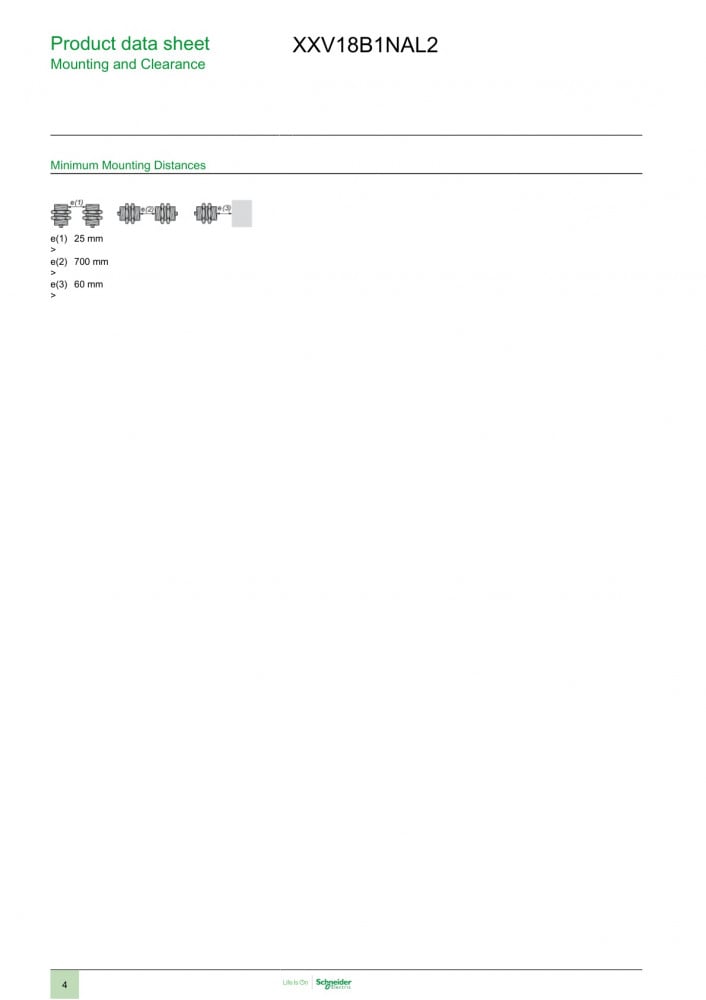 XXV18B1NAL2 technical document page 4