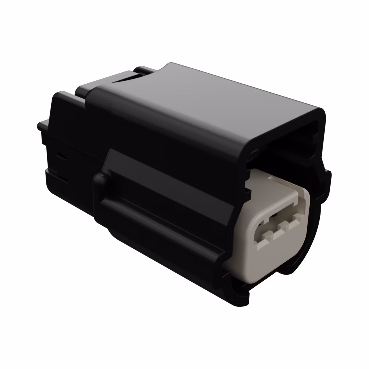 2.54mm MX64 Sealed Single Row Crimp Housing, MX64 Terminal, Black, 3 Circuits, Key B, without CPA Lock for sale